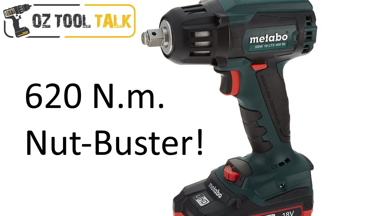 METABO Brushless Impact Wrench – GERMAN-MADE – SSW 18 LTX 400 BL [2020 ...